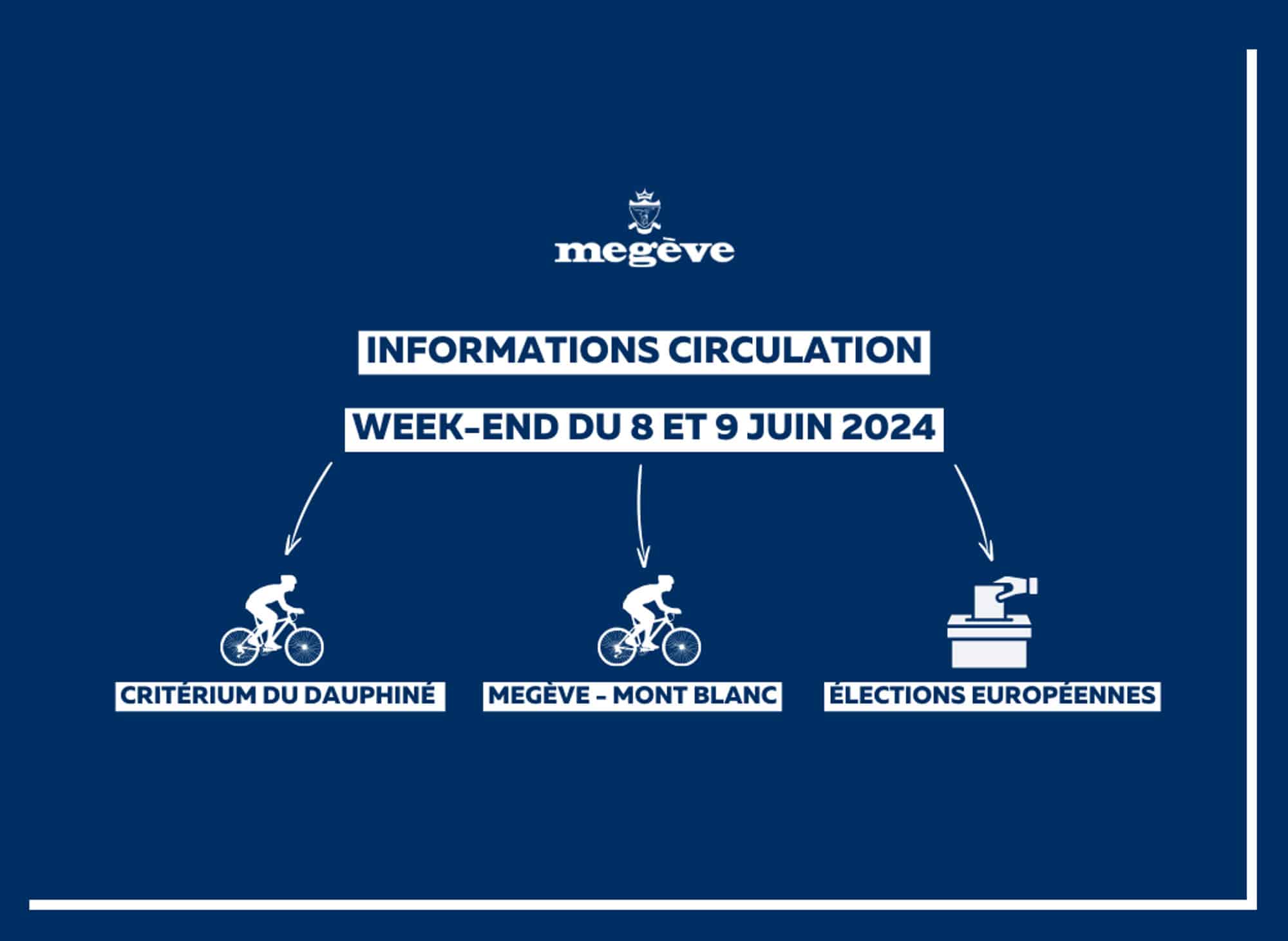 Informations circulation - Week-end du 8 et 9 Juin | Megève
